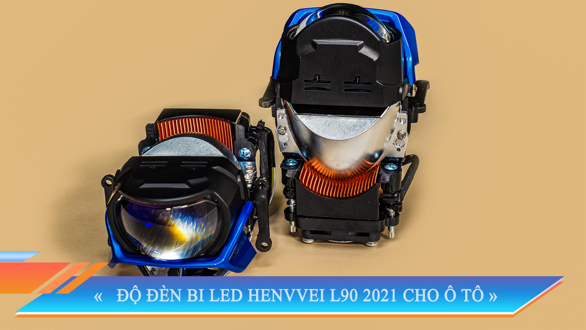 ĐỘ ĐÈN BI LED HENVVEI L90 2021 CHO Ô TÔ